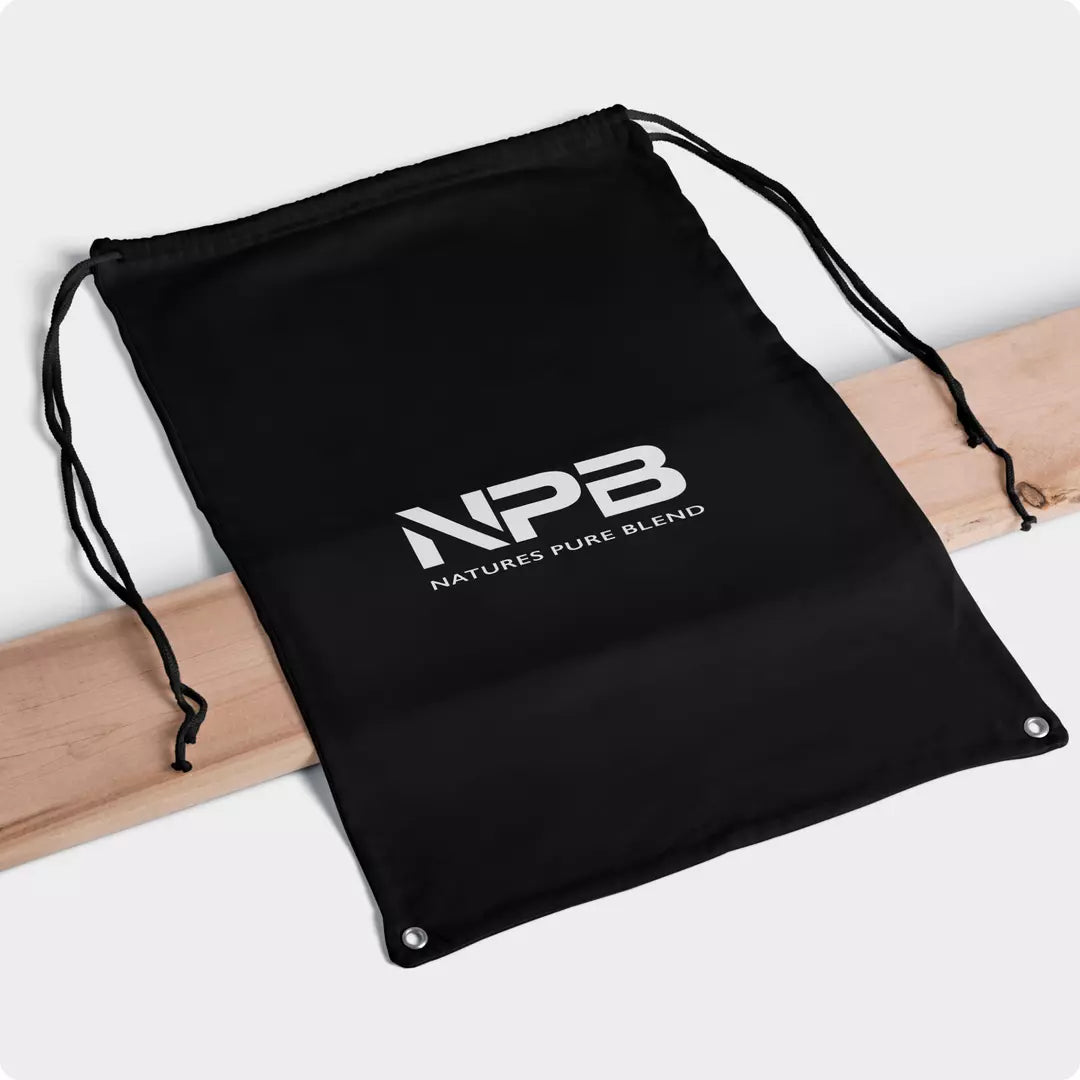 Black Drawstring Backpack – Natures Pure Blend